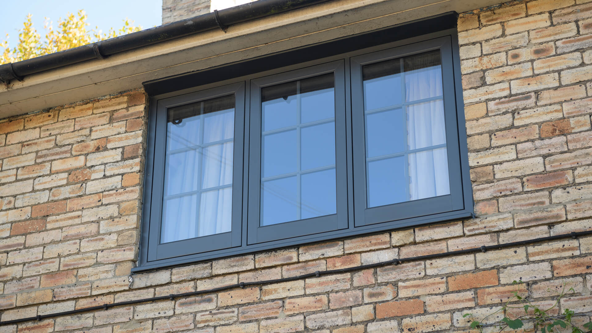 Anthracite Grey Envisage Flush Windows & Grey French Doors | RMC